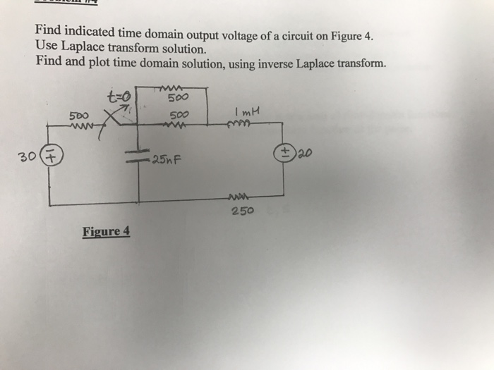 Solved Find indicated time domain output voltage of a | Chegg.com