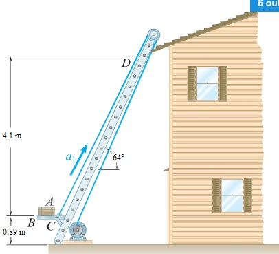 Solved to transport a series of bundles of shingles A to a | Chegg.com