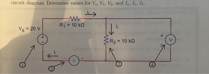 Solved Determine values for V_s, V_1, V_2, and I_s, I_1, | Chegg.com Solved Determine values for V_s, V_1, V_2, and I_s, I_1, | Chegg.com