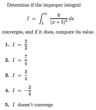 Solved Determine if the improper integral converges, and if | Chegg.com