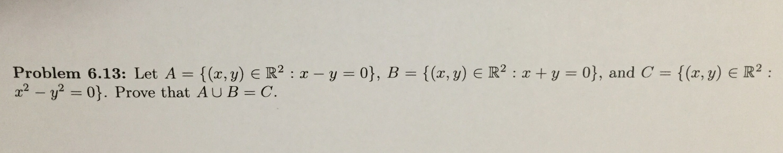 Solved Let A = {(x, y) Epsilon Real numbers set^2: x - y = | Chegg.com