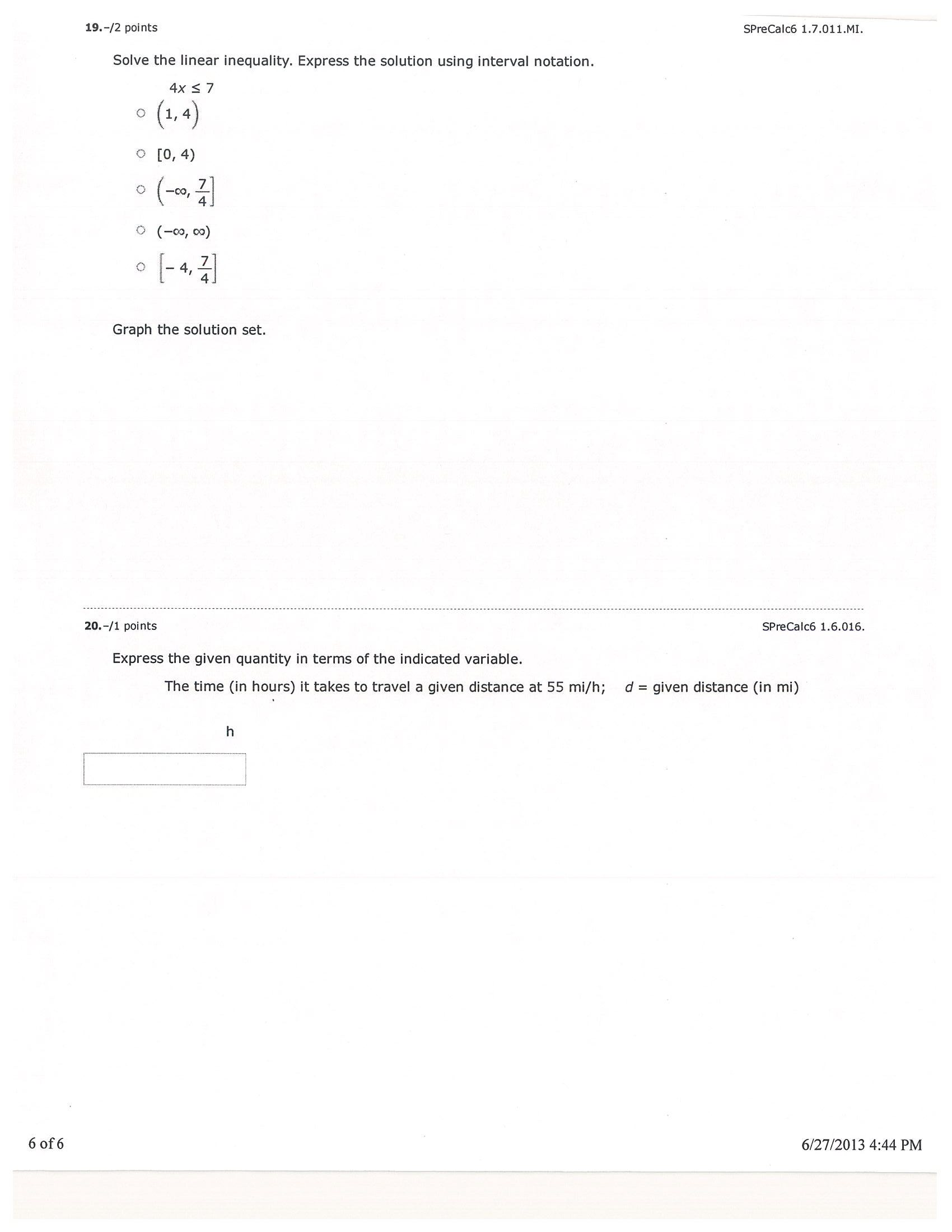 Solved Question | Chegg.com