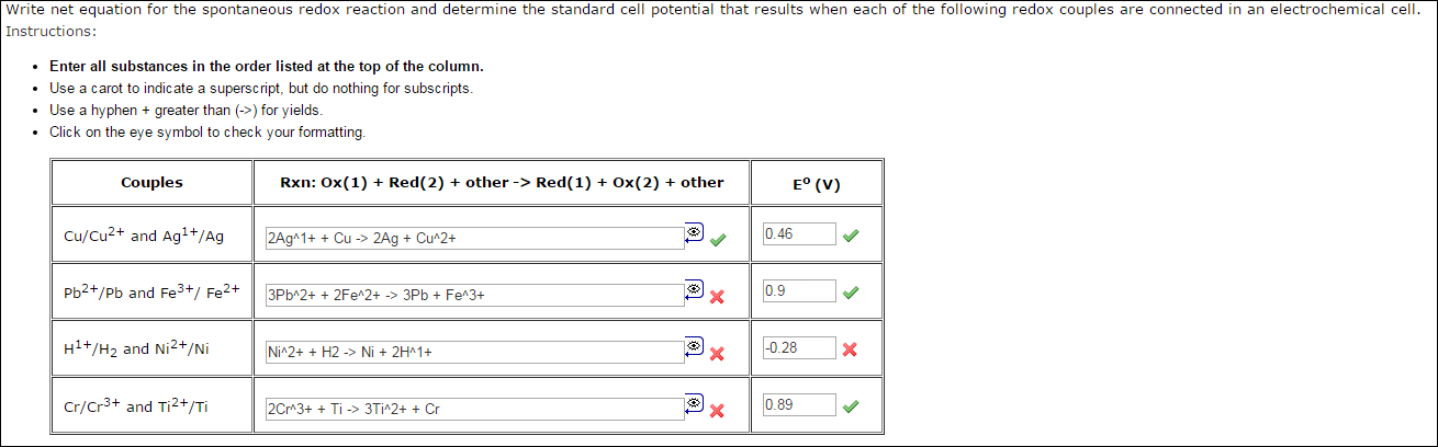 Solved Write net equation for the spontaneous redox reaction | Chegg.com