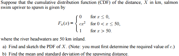 Solved Suppose that the cumulative distribution function | Chegg.com