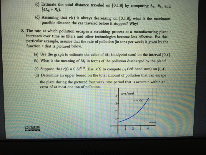 Solved Estimate the total distance traveled on [0,1.8] by | Chegg.com