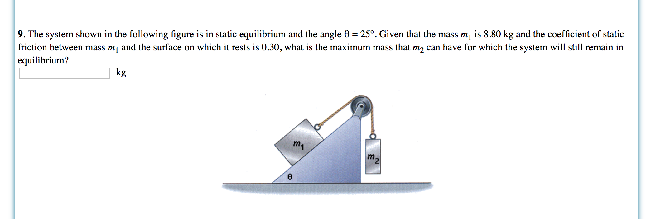 Solved The system shown in the following figure is in static | Chegg.com