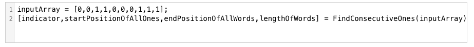 Solved MATLAB How many consecutive ones? Write a | Chegg.com