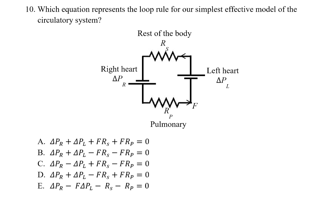 Solved 10. Which equation represents the loop rule for our | Chegg.com