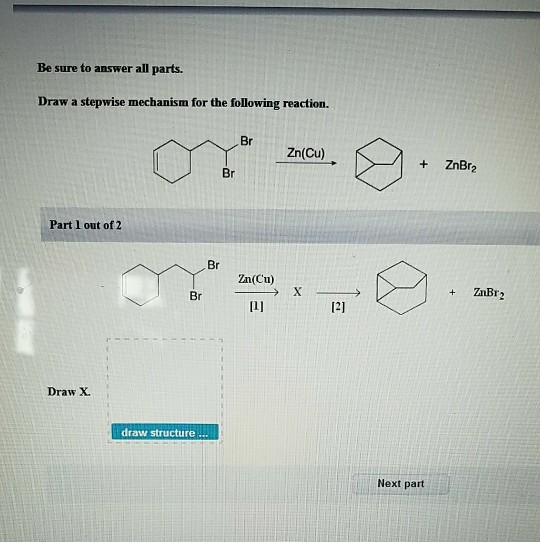 Solved Be sure to answer all parts. Draw a stepwise | Chegg.com
