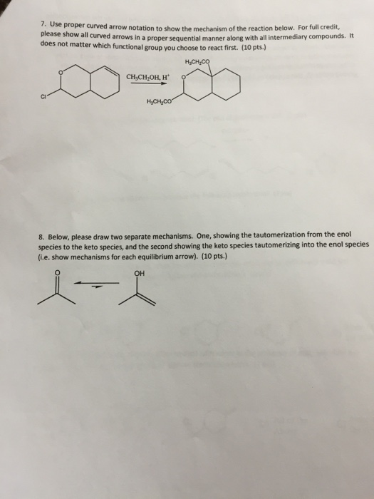 Solved Use proper curved arrow notation to show the | Chegg.com
