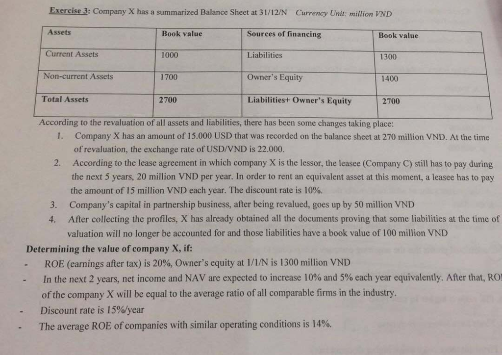 Exercise 1: Company A has been operating in a stable | Chegg.com
