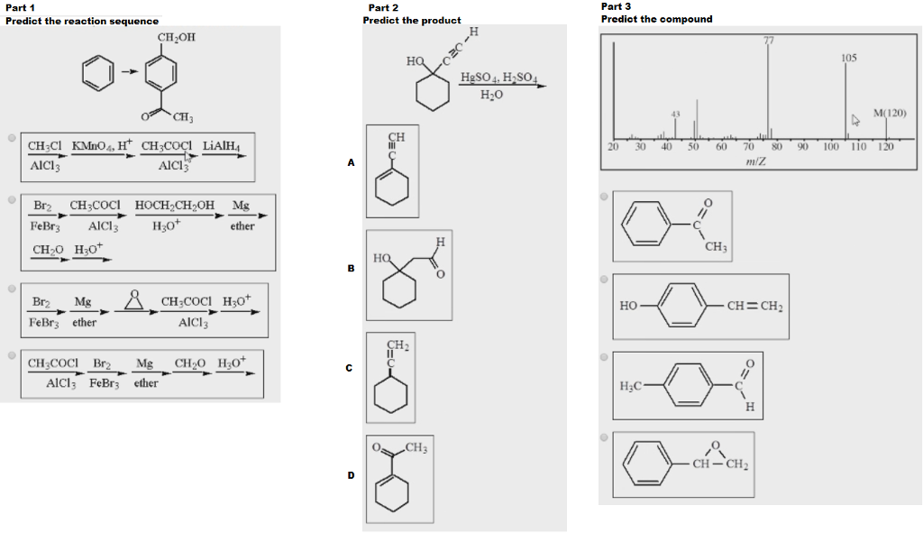 Solved Predict the reaction sequence Predict the product | Chegg.com