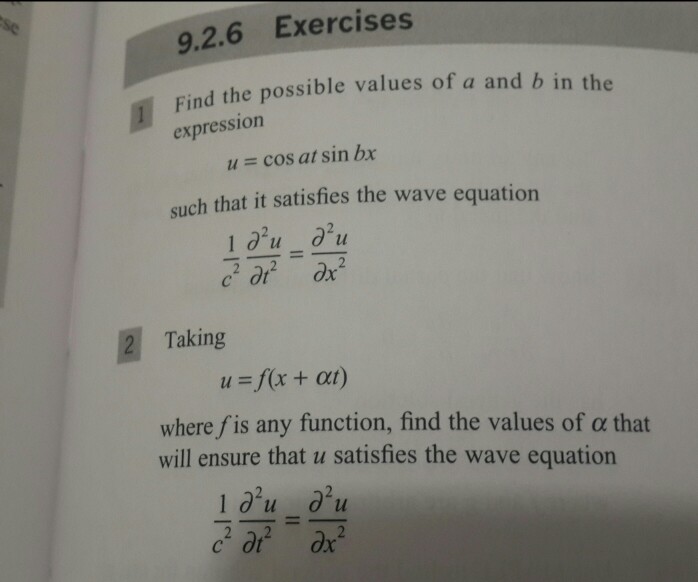 Solved 9.2.6 Exercises Find the possible values of a and b | Chegg.com