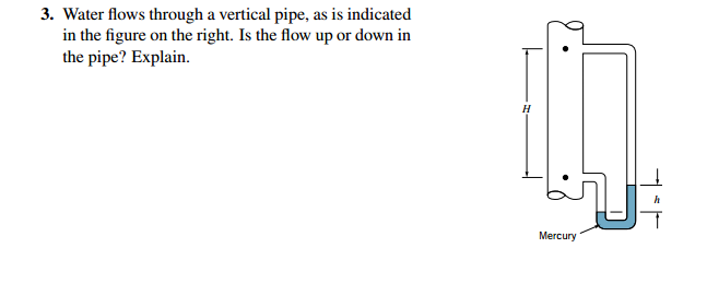 Water flows through a vertical pipe, as is indicated | Chegg.com