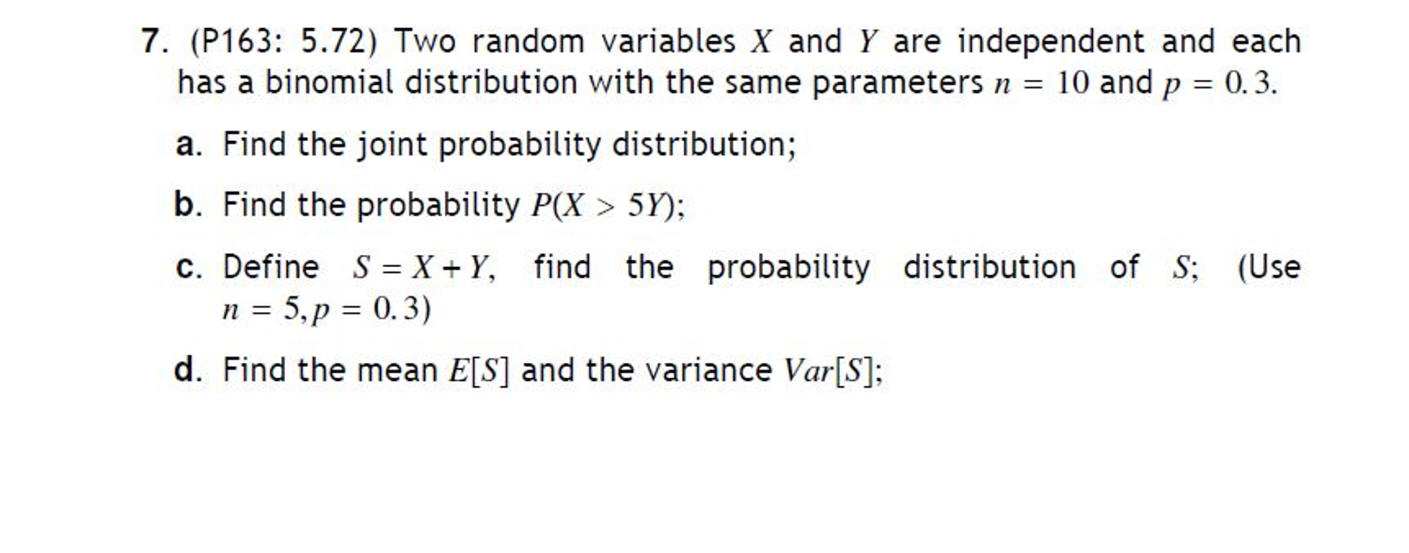 Two random variables X and Y are independent and each | Chegg.com
