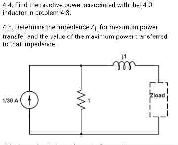 Solved Find the reactive power associated with the j4 Ohm | Chegg.com