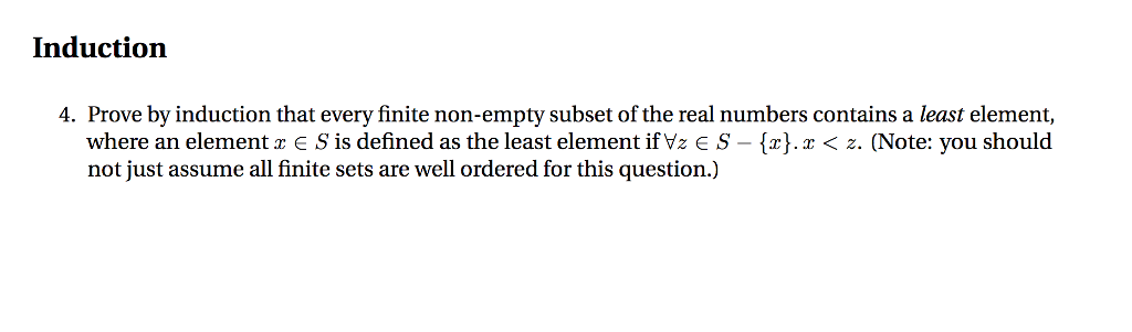 Solved Induction 4. Prove by induction that every finite | Chegg.com