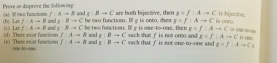 Solved Prove or disprove the following (a) If two functions | Chegg.com
