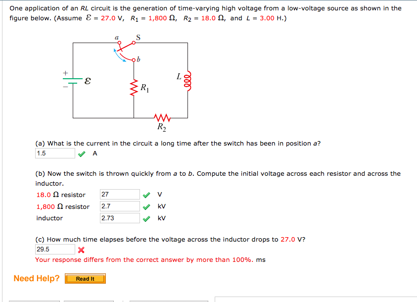 Solved One application of an RL circuit is the generation of | Chegg.com