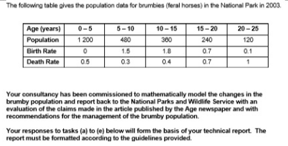 (a) Using Leslie Matrices, find the long term growth | Chegg.com