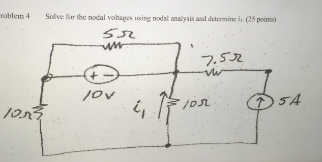 Solved Problem 4 Solve for the nodal voltages using nodal | Chegg.com