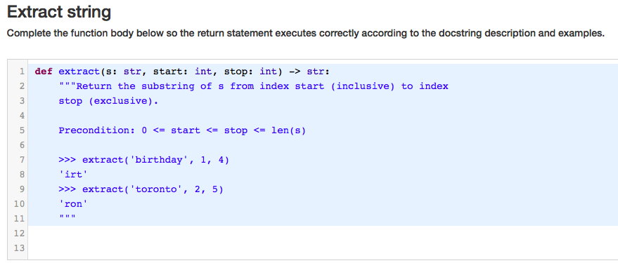 Extract String Complete The Function Body Below So 2804
