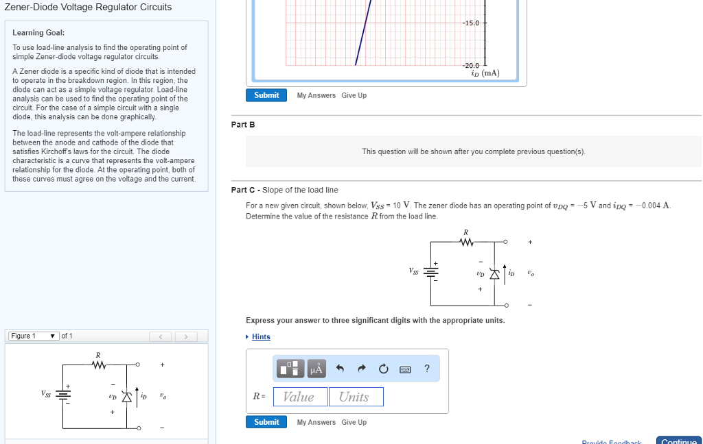 Solved Zener-Diode Voltage Regulator Circuits Part A Draw | Chegg.com