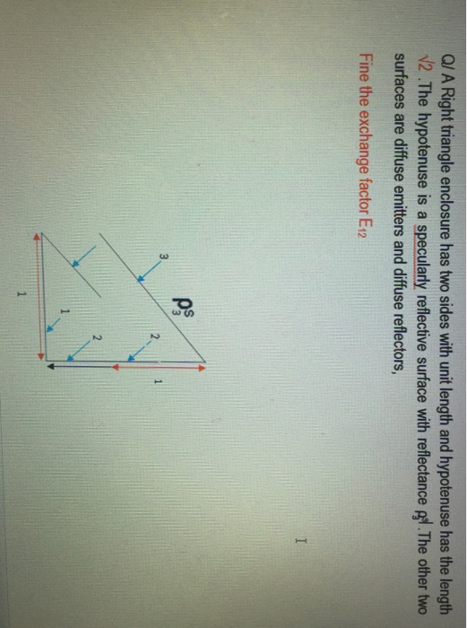 Solved Q/A Right triangle enclosure has t sides with unit | Chegg.com