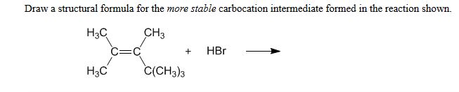 Solved Draw a structural formula for the more stable | Chegg.com