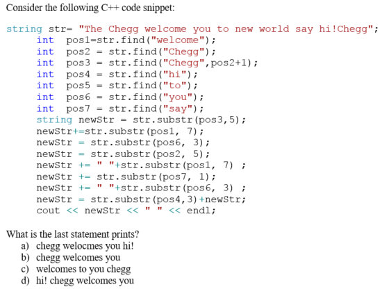 Solved Consider the following C++ program: struct container | Chegg.com