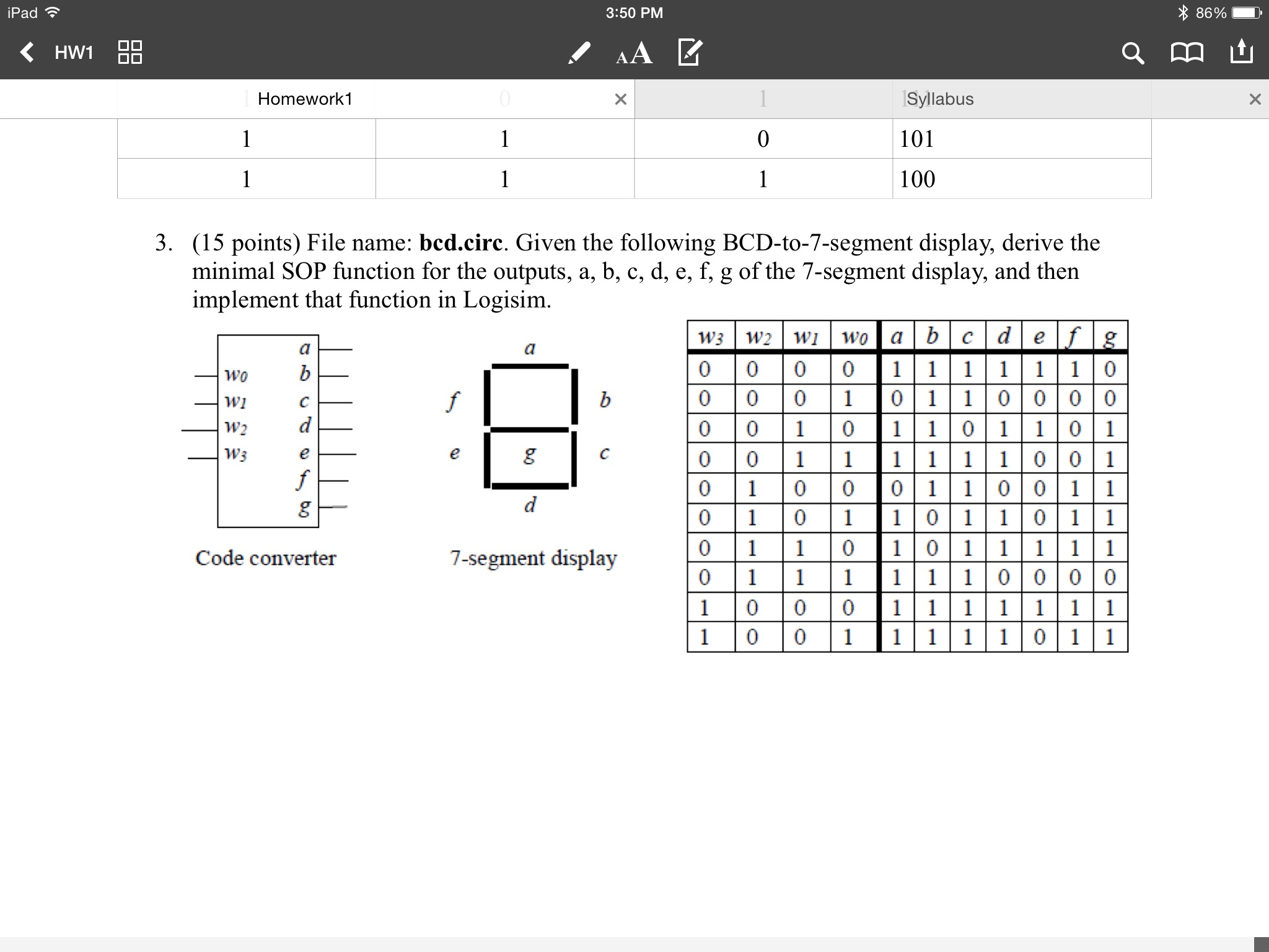 Solved 3. (15 points) File name: bcd.circ. Given the | Chegg.com Solved 3. (15 points) File name: bcd.circ. Given the | Chegg.com