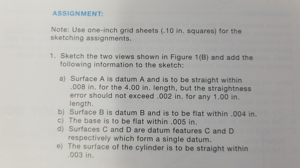 Solved ASSIGNMENT: Note: Use one-inch grid sheets (.10 in. | Chegg.com