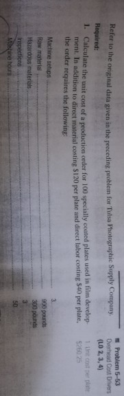 Refer to the oniginal data given in the preceding | Chegg.com