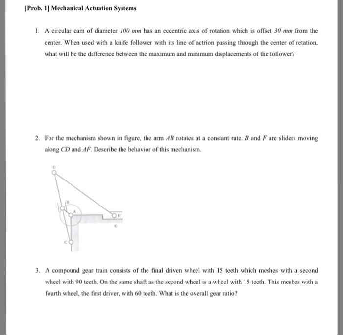 Solved A circular cam of diameter 100 mm has an eccentric | Chegg.com