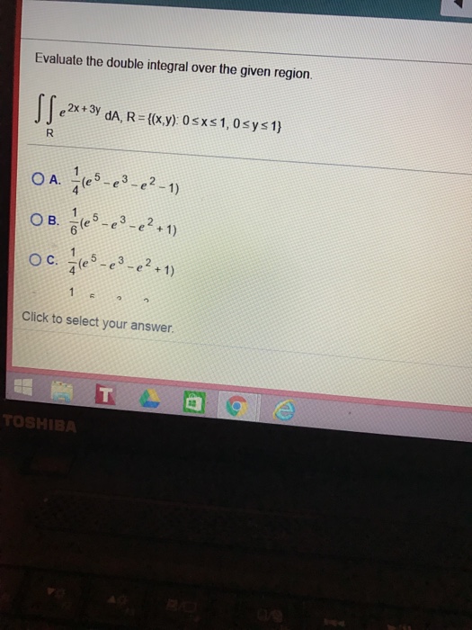 Solved Evaluate the double integral over the given region. | Chegg.com