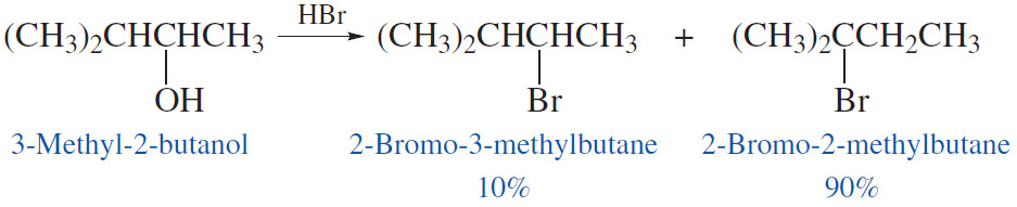 Solved The reaction of 3-methyl-2-butanol with concentrated | Chegg.com