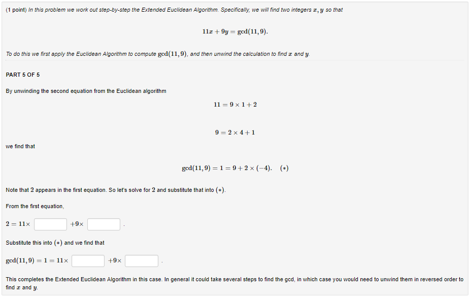Solved In this problem we work out step-by-step the Extended | Chegg.com