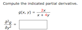 Solved Compute the indicated partial derivative. | Chegg.com