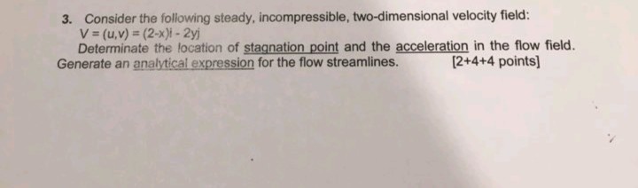 Solved Consider the following steady, incompressible, | Chegg.com