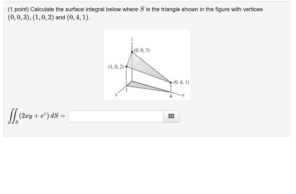 Solved Calculate the surface integral below where S is the | Chegg.com