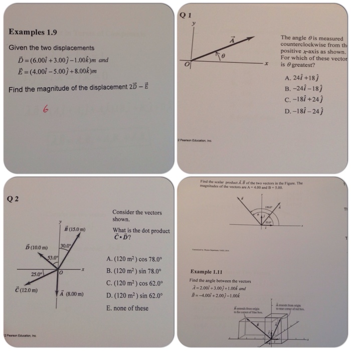 Solved Given the two displacements Find the magnitude of the | Chegg.com