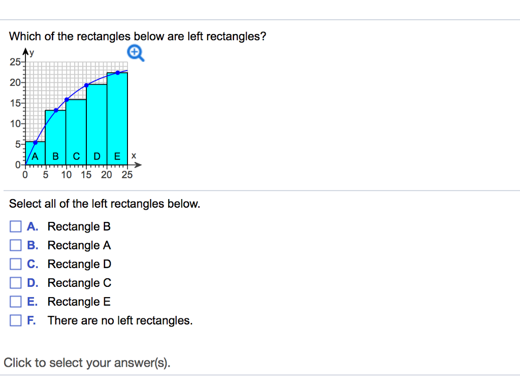 Solved Which of the rectangles below are left rectangles? 25 | Chegg.com