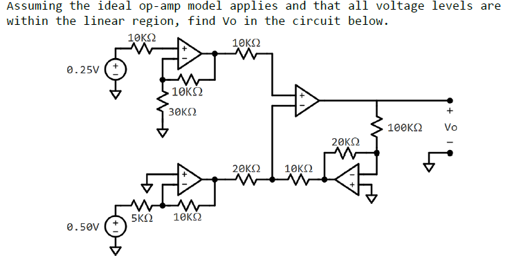 Solved Assuming the ideal op-amp model applies and that all | Chegg.com