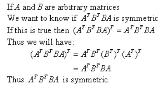 Solved Question from book: If A and B are arbitrary nxn | Chegg.com