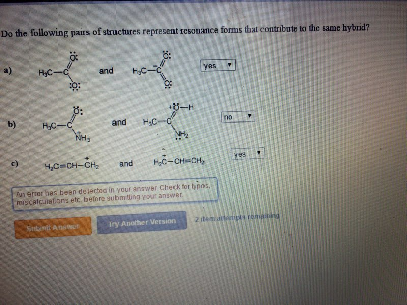 Solved Do the following pairs of structures represent | Chegg.com
