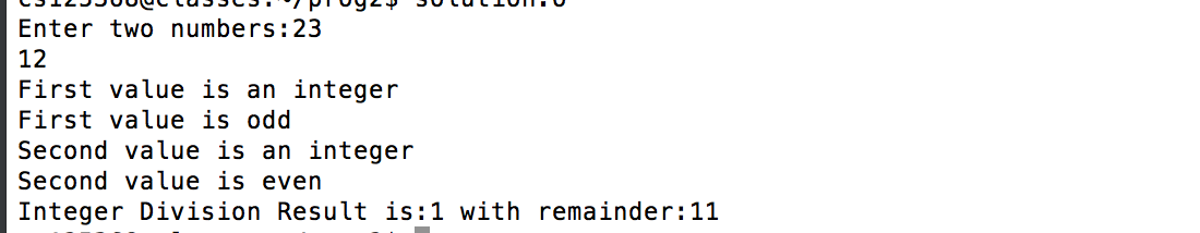 Solved HELP WITH C++ CODE Overview: Input two numbers, print | Chegg.com