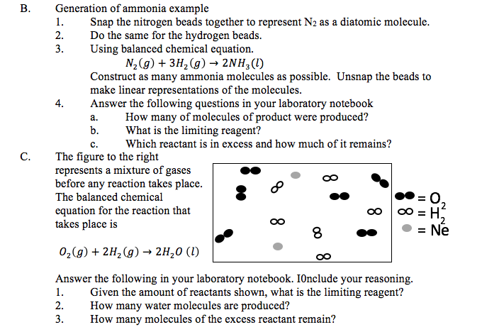 Solved Generation of ammonia example Snap the nitrogen beads | Chegg.com