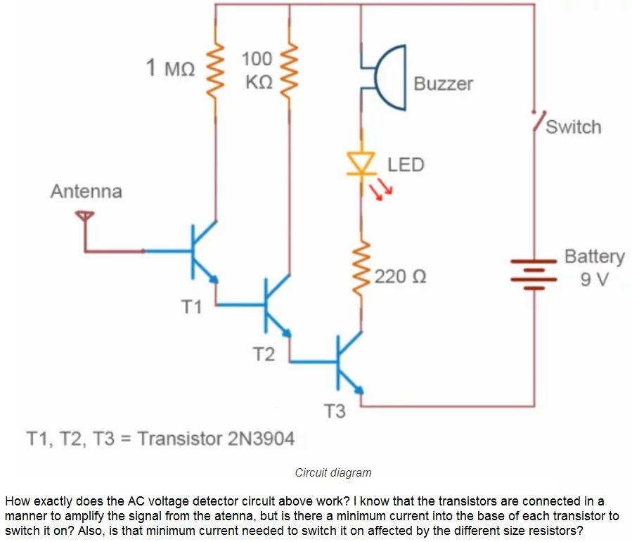 1 Mo 100 Buzzer Switch LED Antenna Battery 220 Ω T1 | Chegg.com