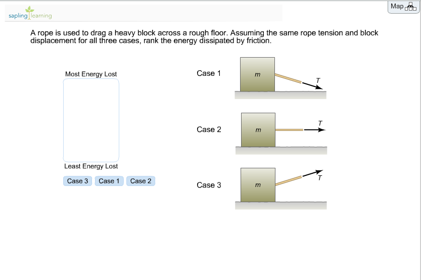 Solved A rope is used to drag a heavy block across a rough | Chegg.com