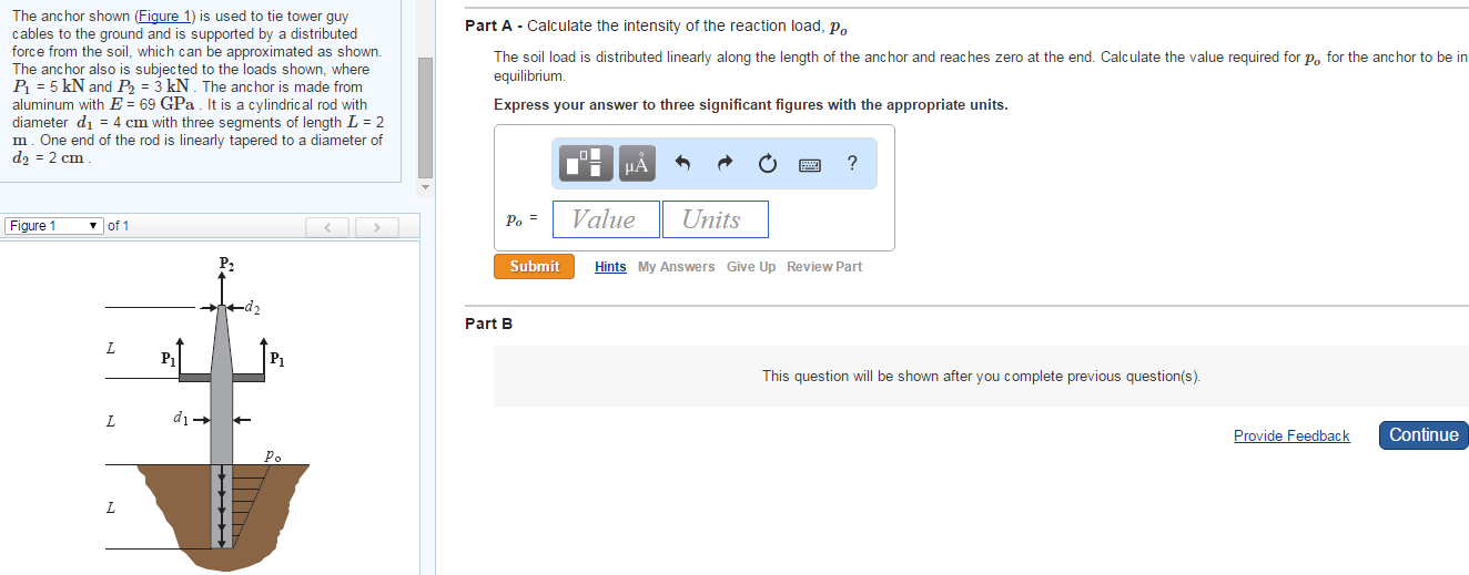 Solved The anchor shown (Figure 1) is used to tie tower guy | Chegg.com